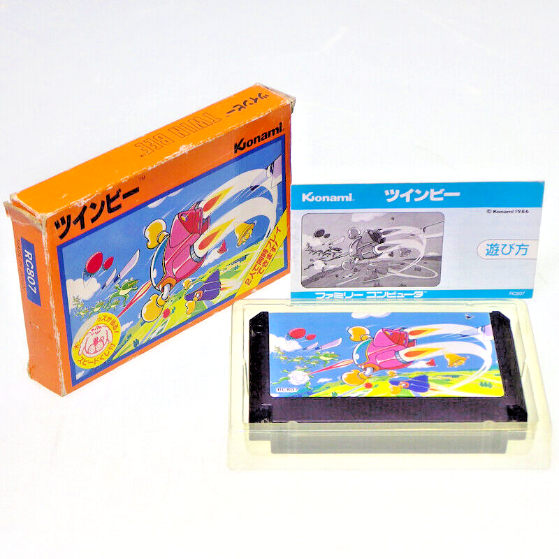 TWINBEE Famicom Nintendo FC Japan Import Konami Complete NTSC look ...