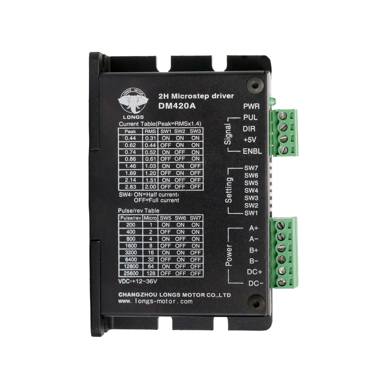 1pc Hybrid Stepper motor driver controller DM420A,1.7A,12-36VDC ...