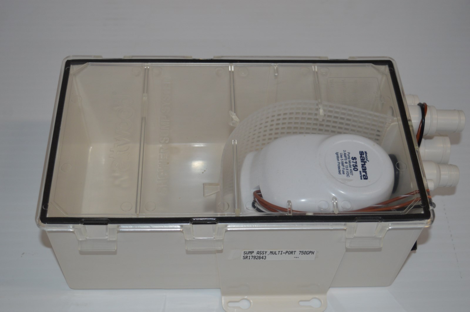 NEW SEA RAY SHOWER SUMP ASSEMBLY 750 GPM MULTI-PORT 12V SEARAY PART ...