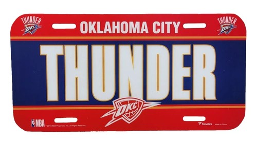 Oklahoma City Thunder Plaque NBA License Plate Sign Basketball Wall ...