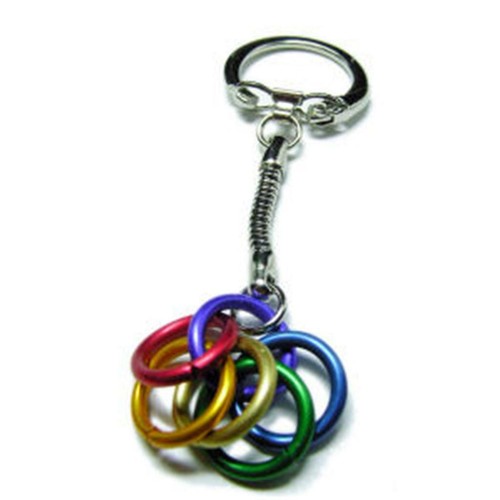 Gay Pride Rainbow Freedom Rings Keychains Metal Key Ring Keychain | eBay