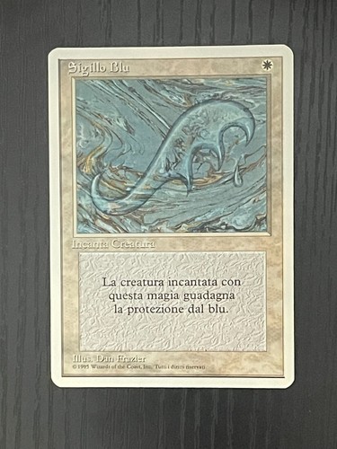 Magic MTG Italian Revised Blue Ward Artist Proof Near Mint - Only 50 ...