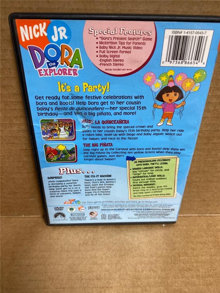 It's a Party (DVD, 2005) Dora the Explorer Nick Jr 97368866546| eBay