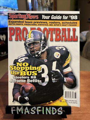 J3 1998 JEROME BETTIS STEELERS TSN Pro Football Magazine | eBay