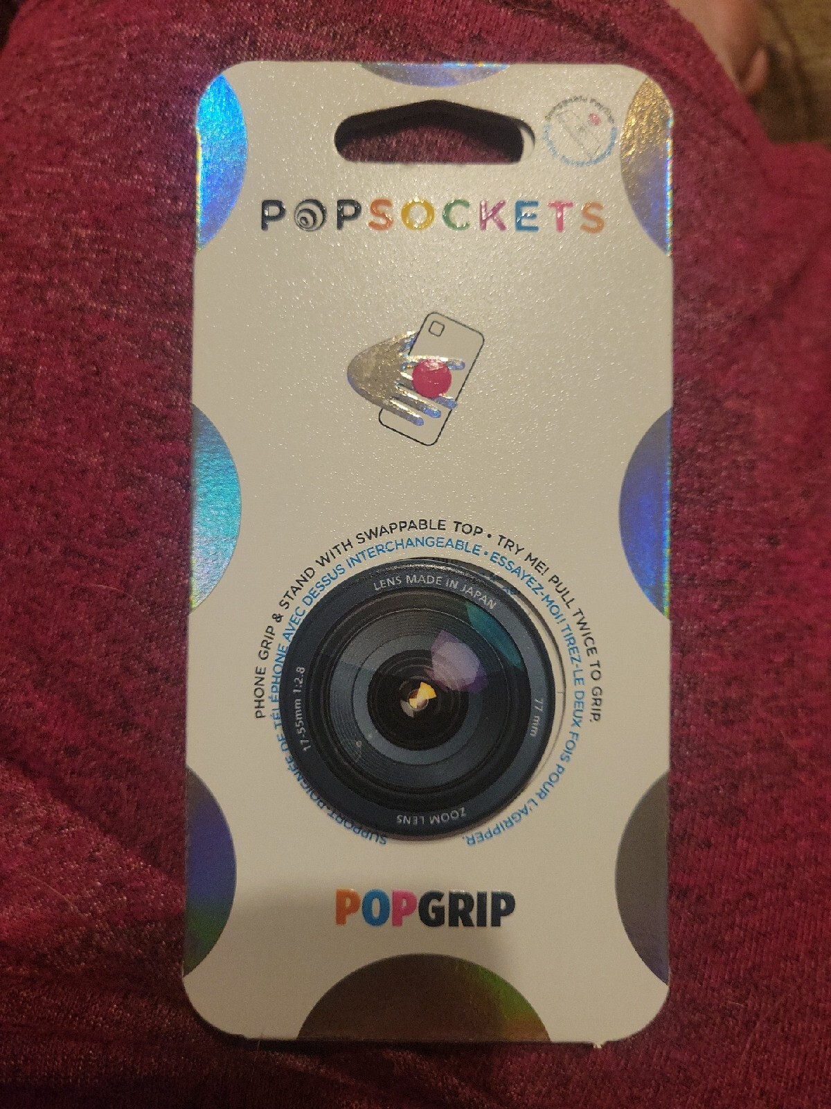 Popsockets Phone Grip and Stand with Swappable Camera Lens Shutter ...