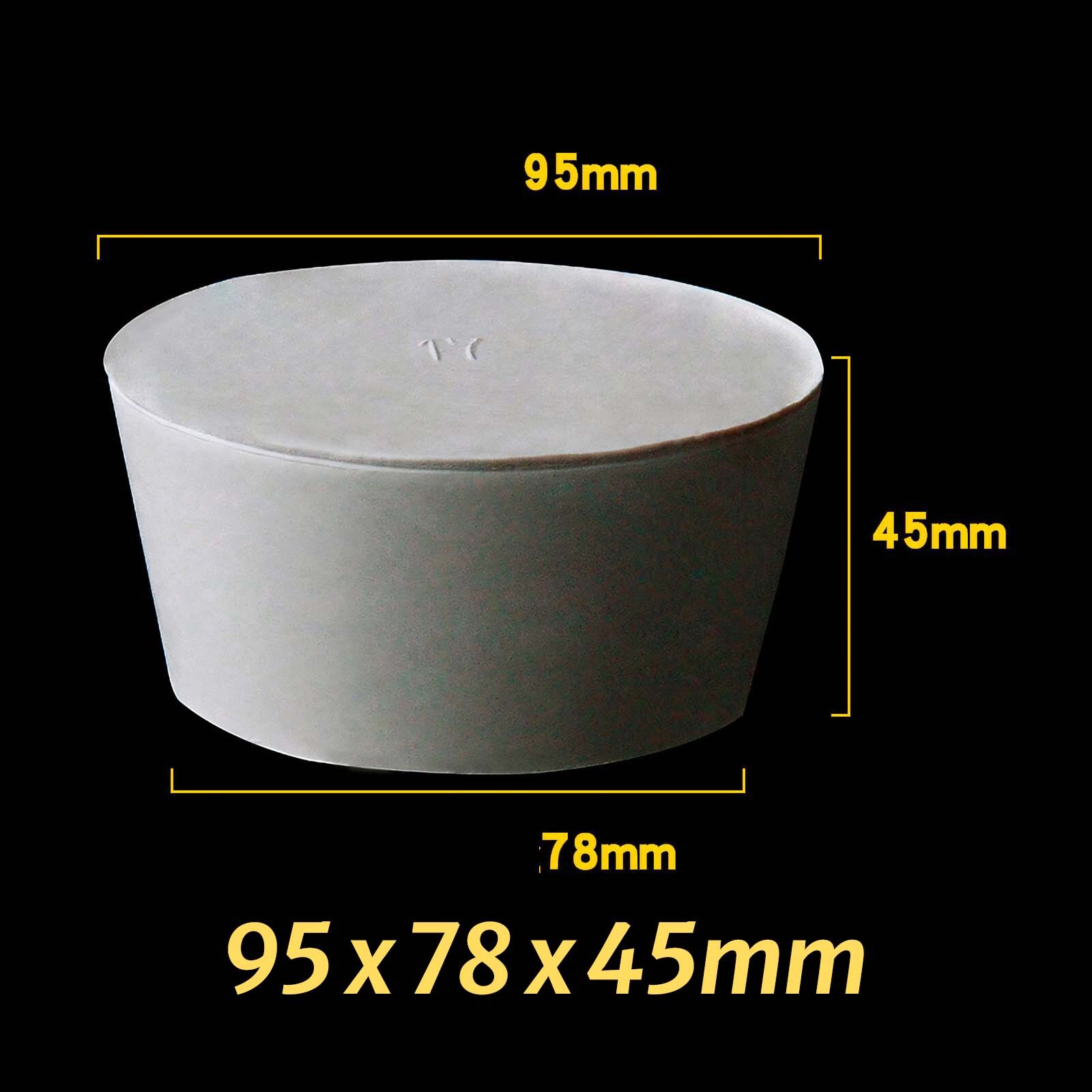 White Rubber Bung Stopper Tapered Plugs Laboratory Solid Stoppers ...