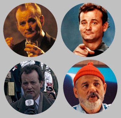 Bill Murray Set of 4 Buttons or Magnets NEW 1.25 inch | eBay