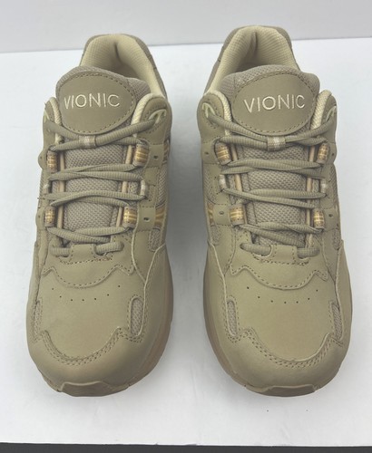 Vionic Women’s Leather Classic Walker Taupe Sneaker Size 10 Wide | eBay