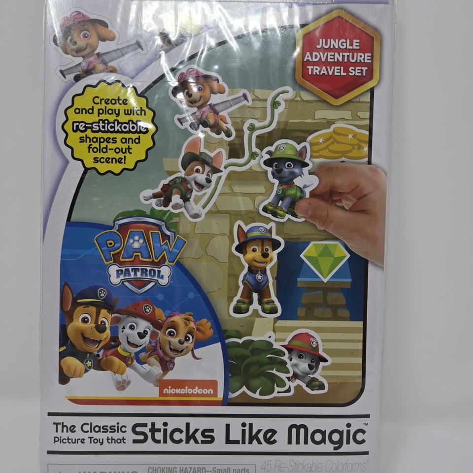 Nickelodeon Paw Patrol Colorforms Classic Toy Sticks Like Magic New | eBay
