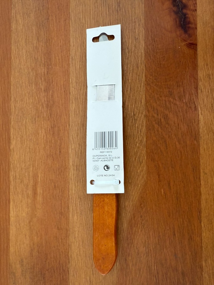 Cuperinox Kitchen Knife 4 in Micro Dented Blade with Wooden Handle From ...