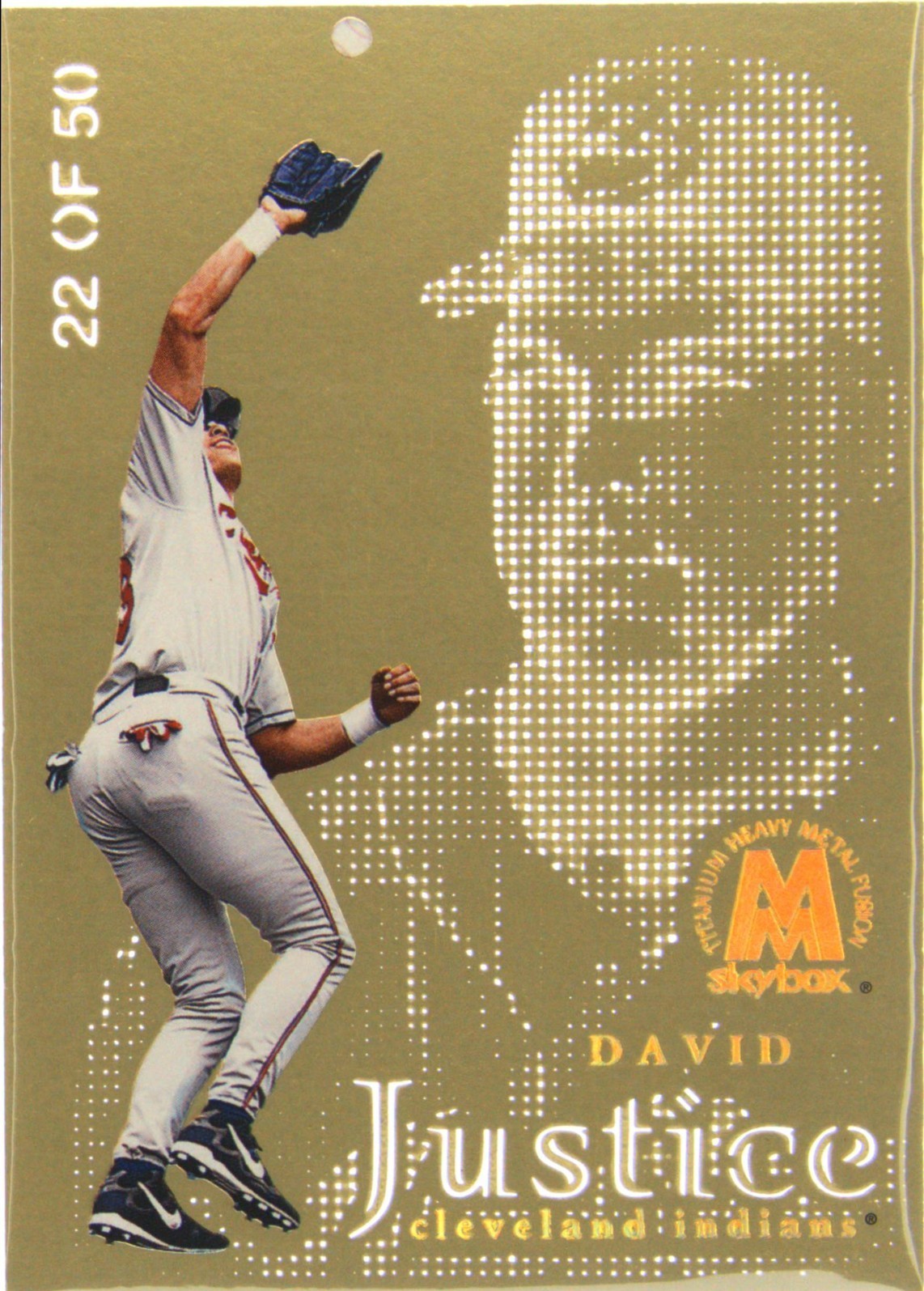 1999 Skybox Molten Metal - Heavy Metal Fusion David Justice #15F ...