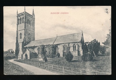 Somerset BLEADON Parish Church PPC local pub Kendall of Post Office ...