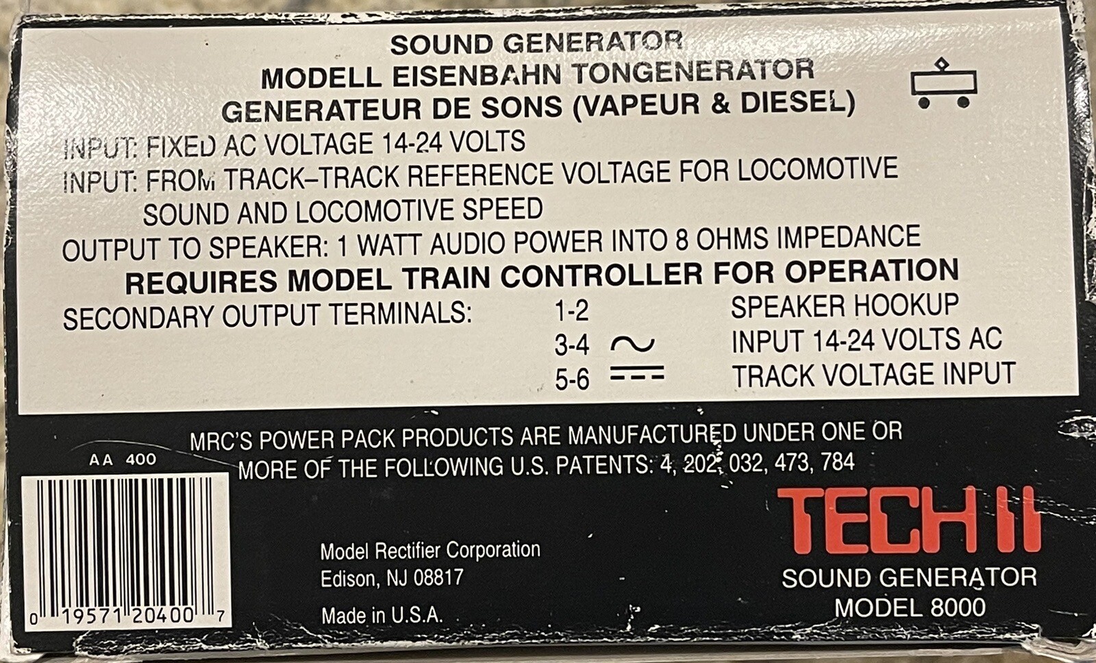 MRC 8000 Tech II Sound Generator System, New! | eBay