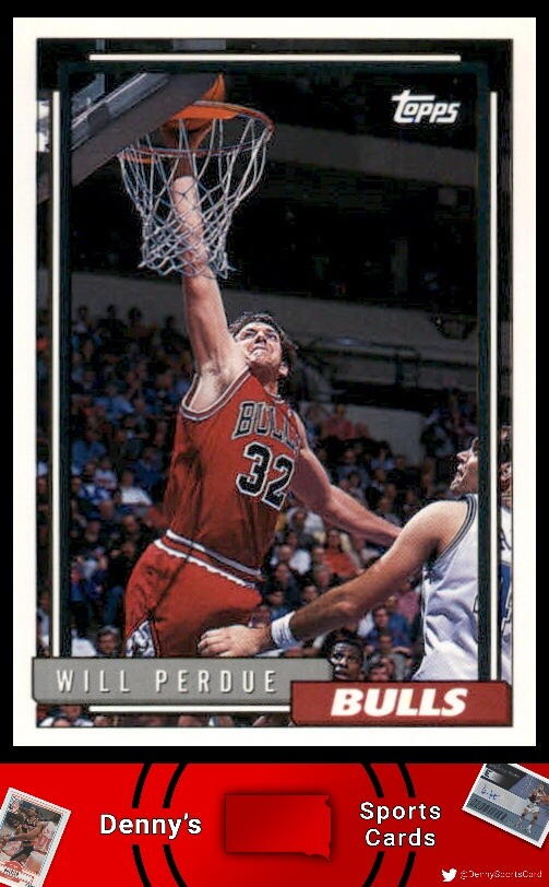 1992 Topps #342 Will Perdue Chicago Bulls Basketball Card | eBay