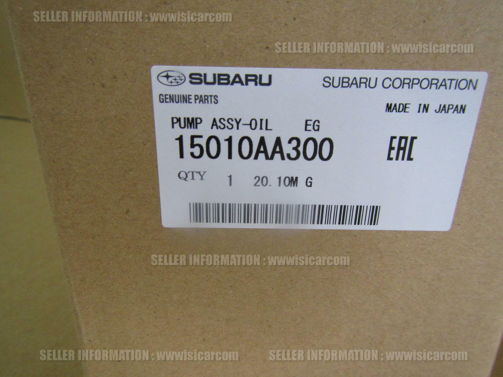 SUBARU IMPREZA WRX TYPE R STI 2D GC8 OIL PUMP ASSY ENGINE 15010AA300 ...