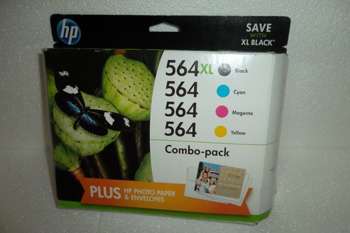 HP 564X 564 Combo-Pack Black/Color Ink Cartridges Expire: 09/17 #140 ...