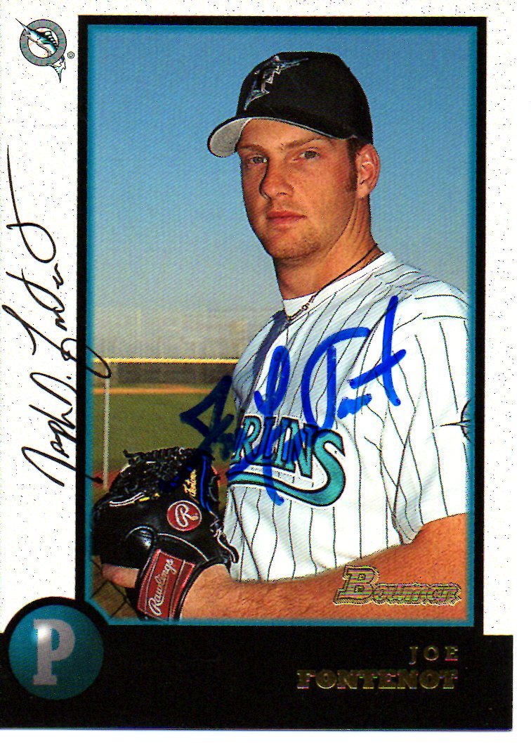 Joe Fontenot Florida Marlins 1998 Bowman Signed Card | eBay