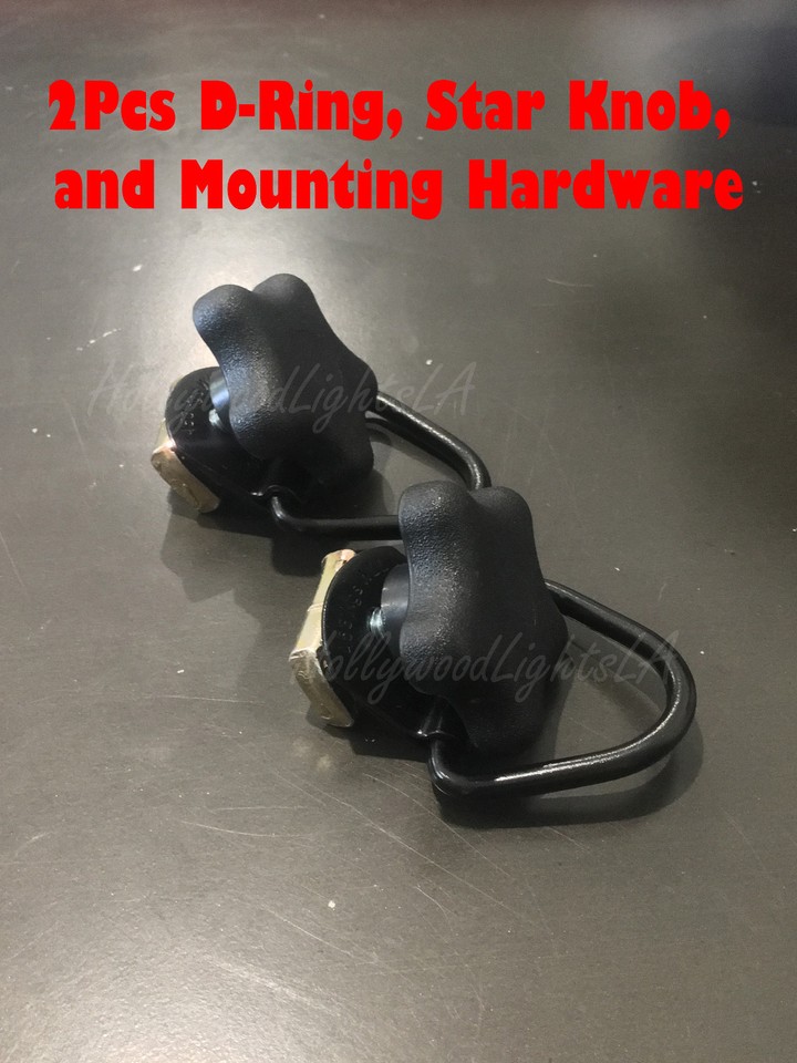 2x Adjustable Frontier Titan Bed Rail Cleats D-RING mount Utili Track ...