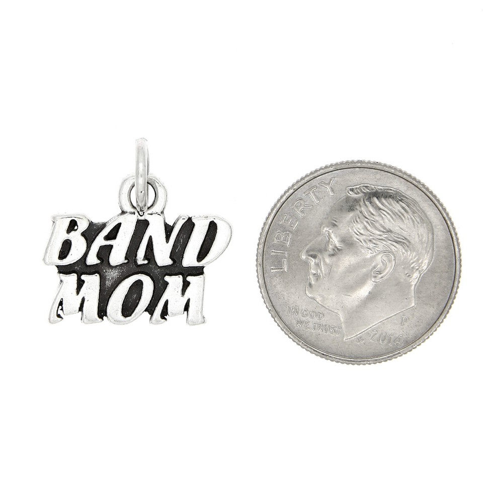 Sterling Silver Band Mom Charm or Pendant | eBay
