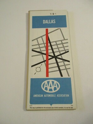 1979 AAA Dallas Travel Road Map~Box O | eBay