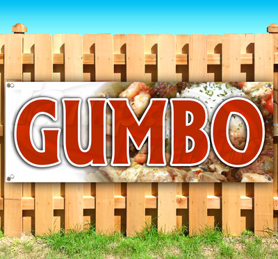GUMBO Advertising Vinyl Banner Flag Sign Many Sizes USA | eBay