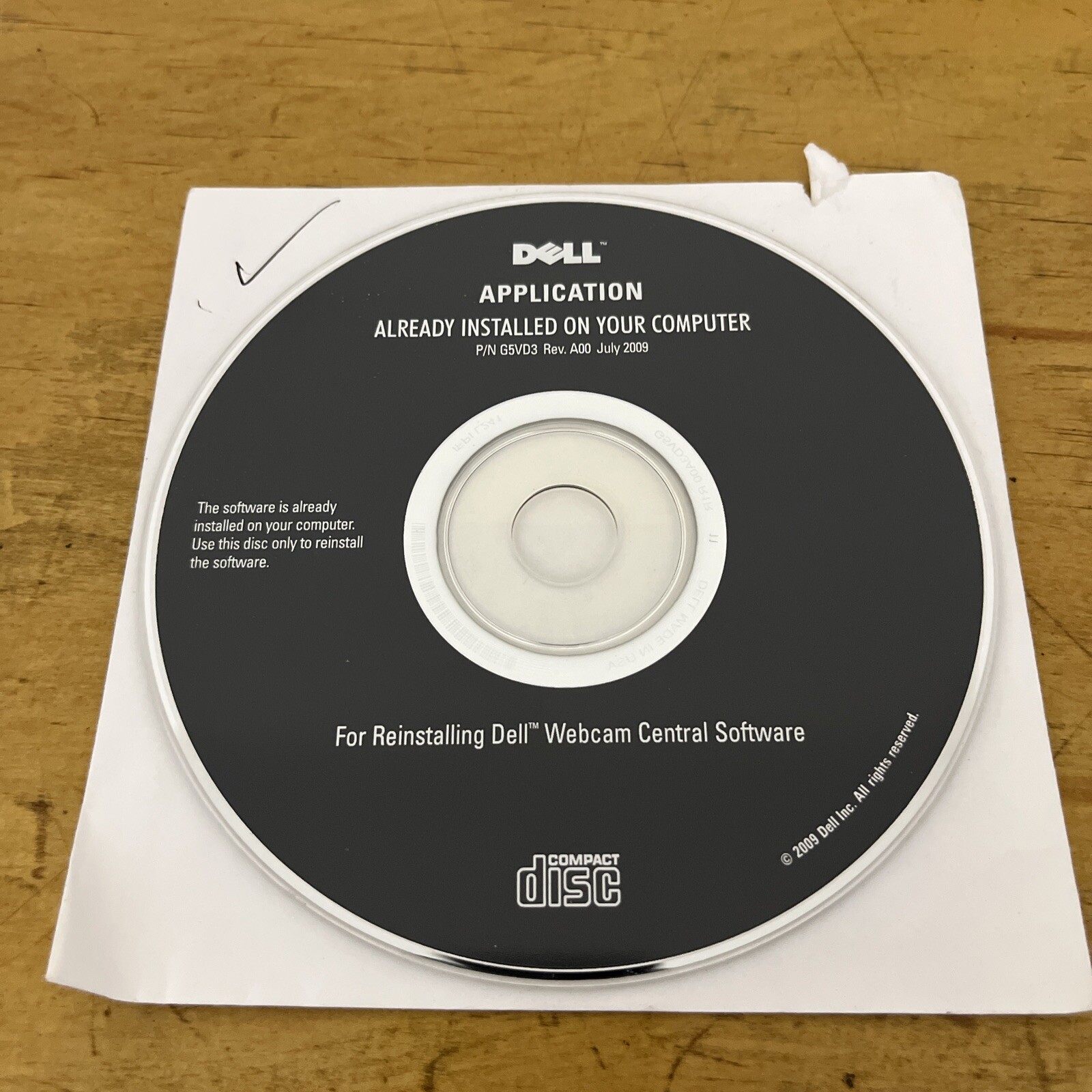 Dell Application Cyberlink PowerDVD DX 8.2 Software Reinstalling CD-ROM ...
