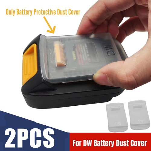 2X Clear Battery Protective Plastic Safety Dust Cover For De-walt 18V ...