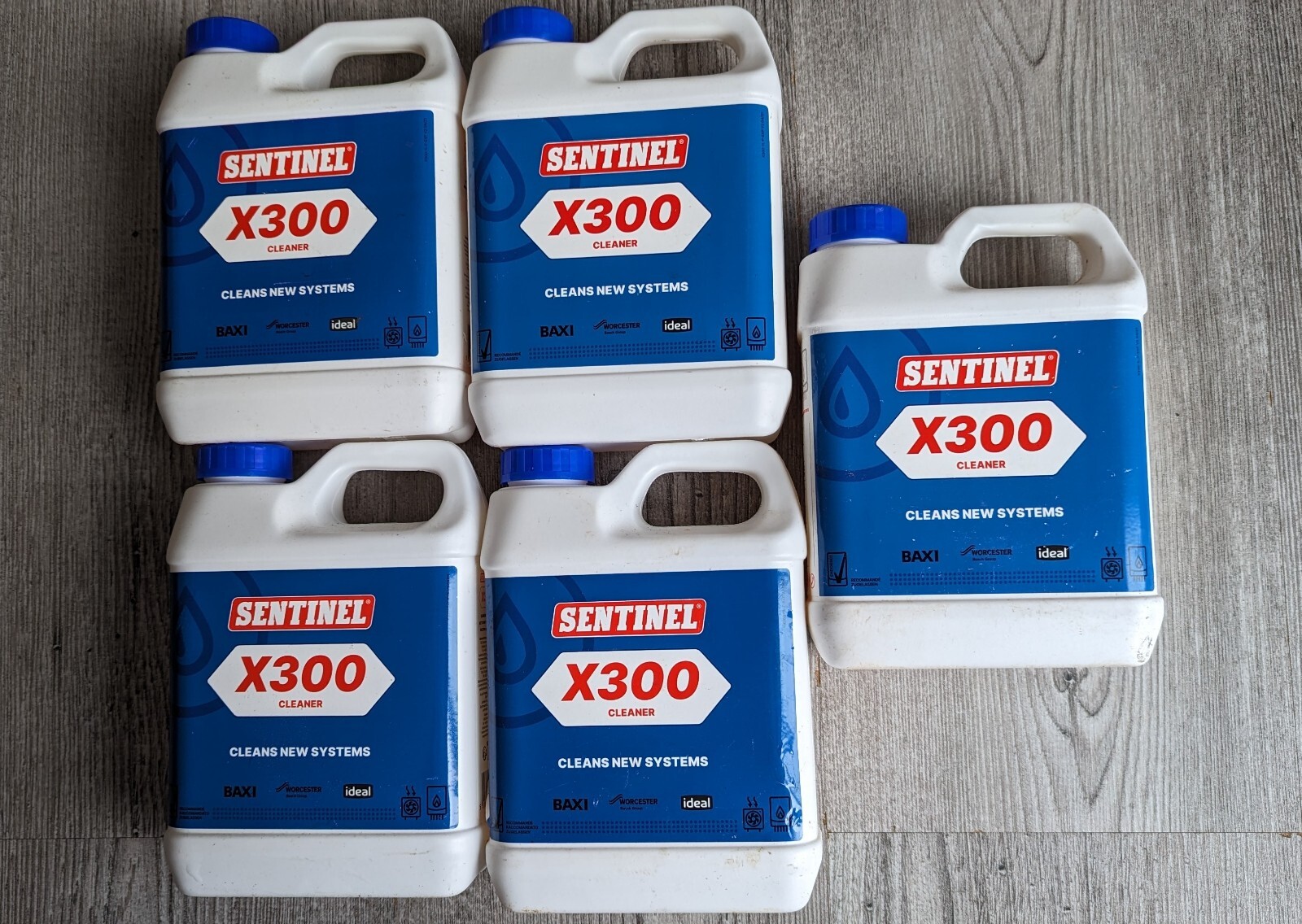 5 x Bottles Of Sentinel X300 System Cleaner 1L | eBay