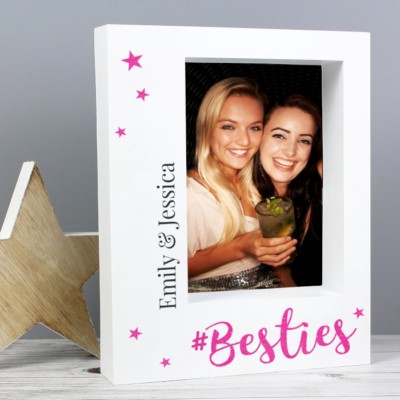 Personalised #Bestie Frame 5x7 Photo Box Frame Best Friends Birthday ...