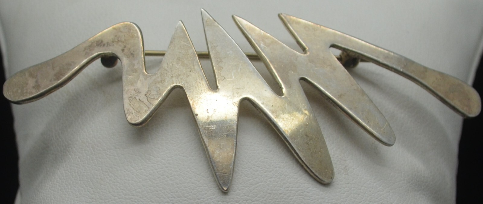 Sterling Silver Unique Wavy Pin / Brooch #FMU414 | eBay