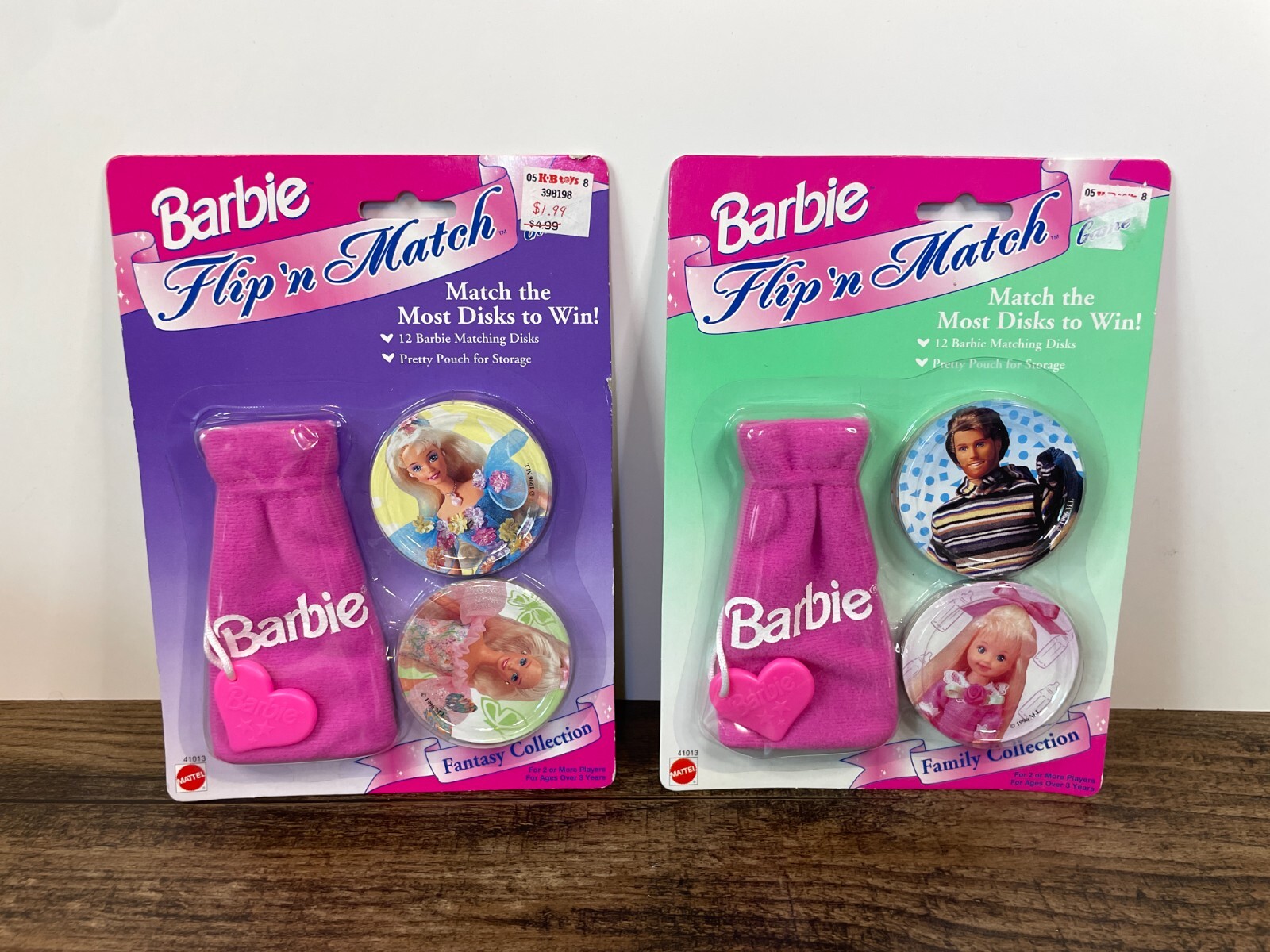 Barbie Flip N Match Game Set of 2 Family Fantasy Matching Discs | eBay