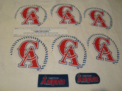 California Angels Baseball Cotton Fabric Iron-On Patches Appliques | eBay