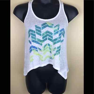 ARIZONA Blue Aztec Print Tank Size Small | eBay