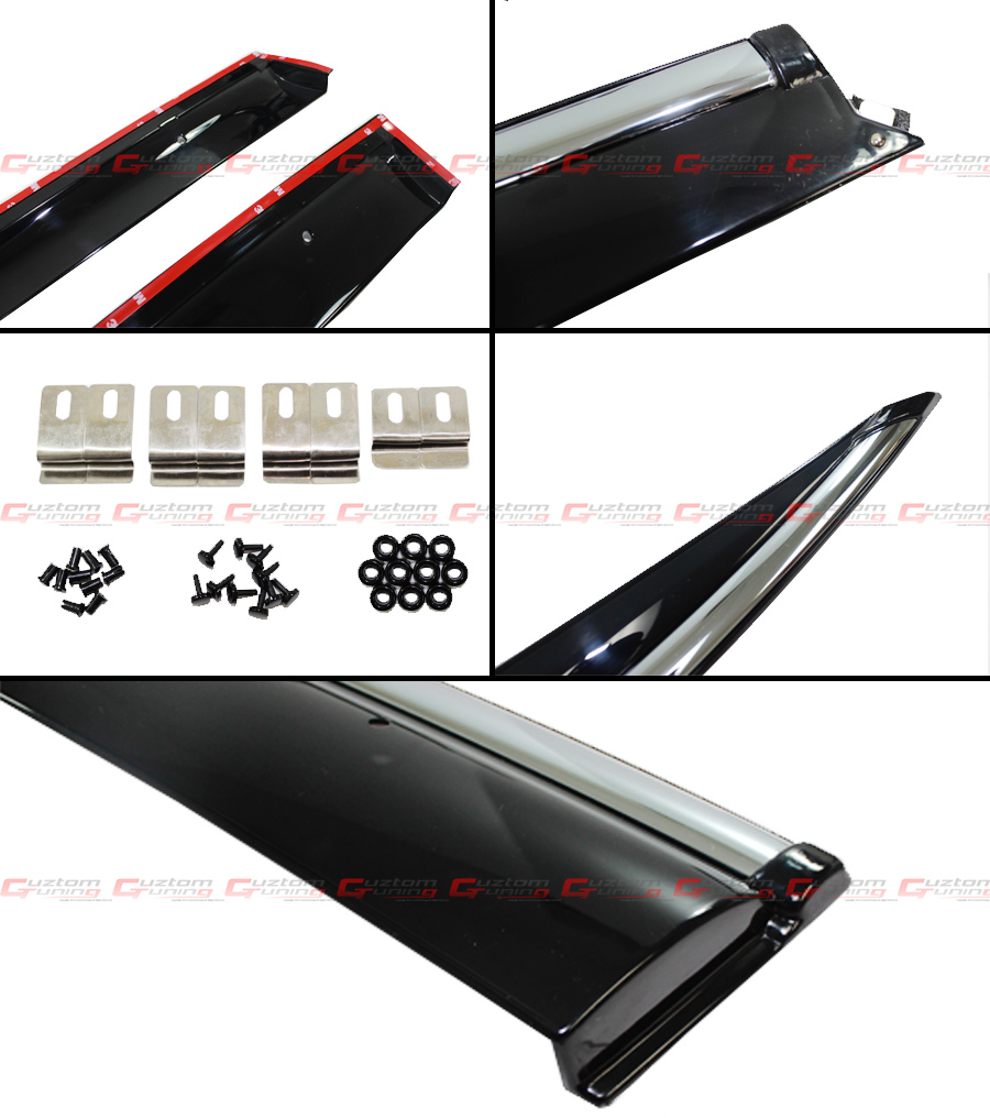 2007-2015 Infiniti G35 G37 Sedan CLIP-ON TYPE Smoke Window Visor | Rear ...
