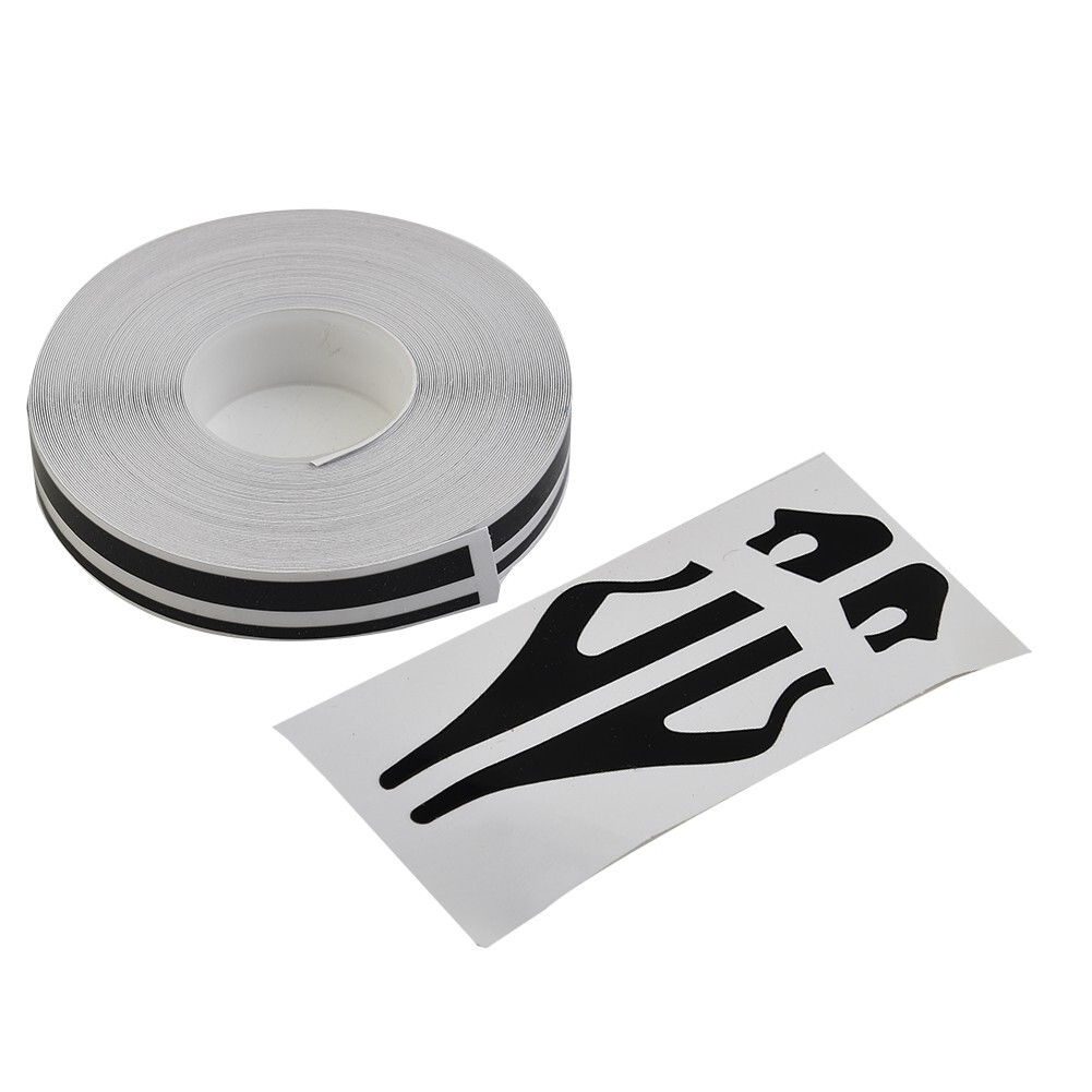 2pcs Black Pin Striping Vinyl Tape Decals for Cars and Motorcycles Easy ...