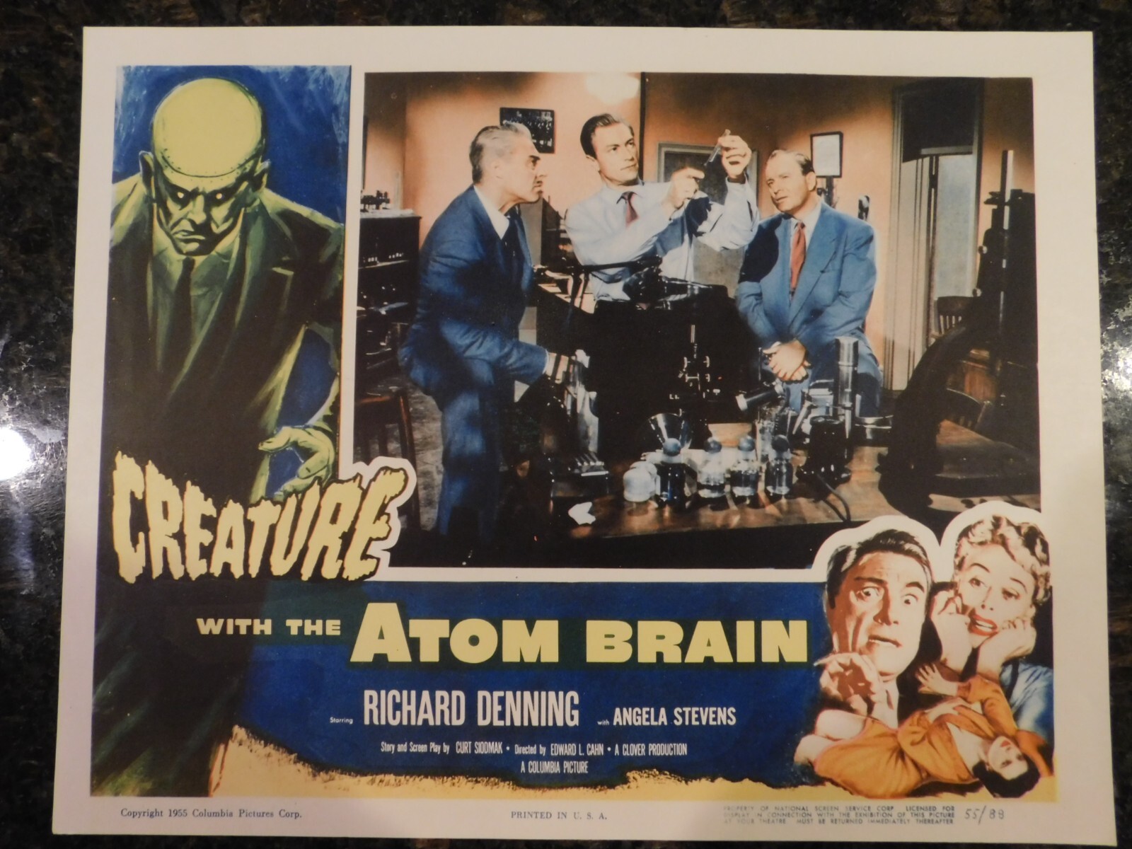 THE CREATURE WITH THE ATOM BRAIN Original 1955 Lobby Card Set, C8.5 VF/NMint | eBay