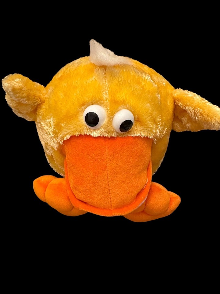 Easter Plush Dan Dee Collectors Choice Yellow Duck Hand Puppet w Sound ...