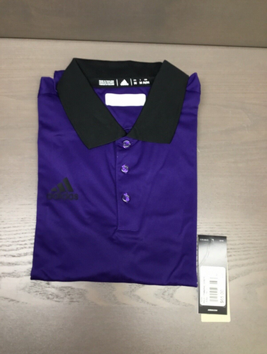Adidas Men's Game Built Polo,Black / Purple, 3XL | eBay