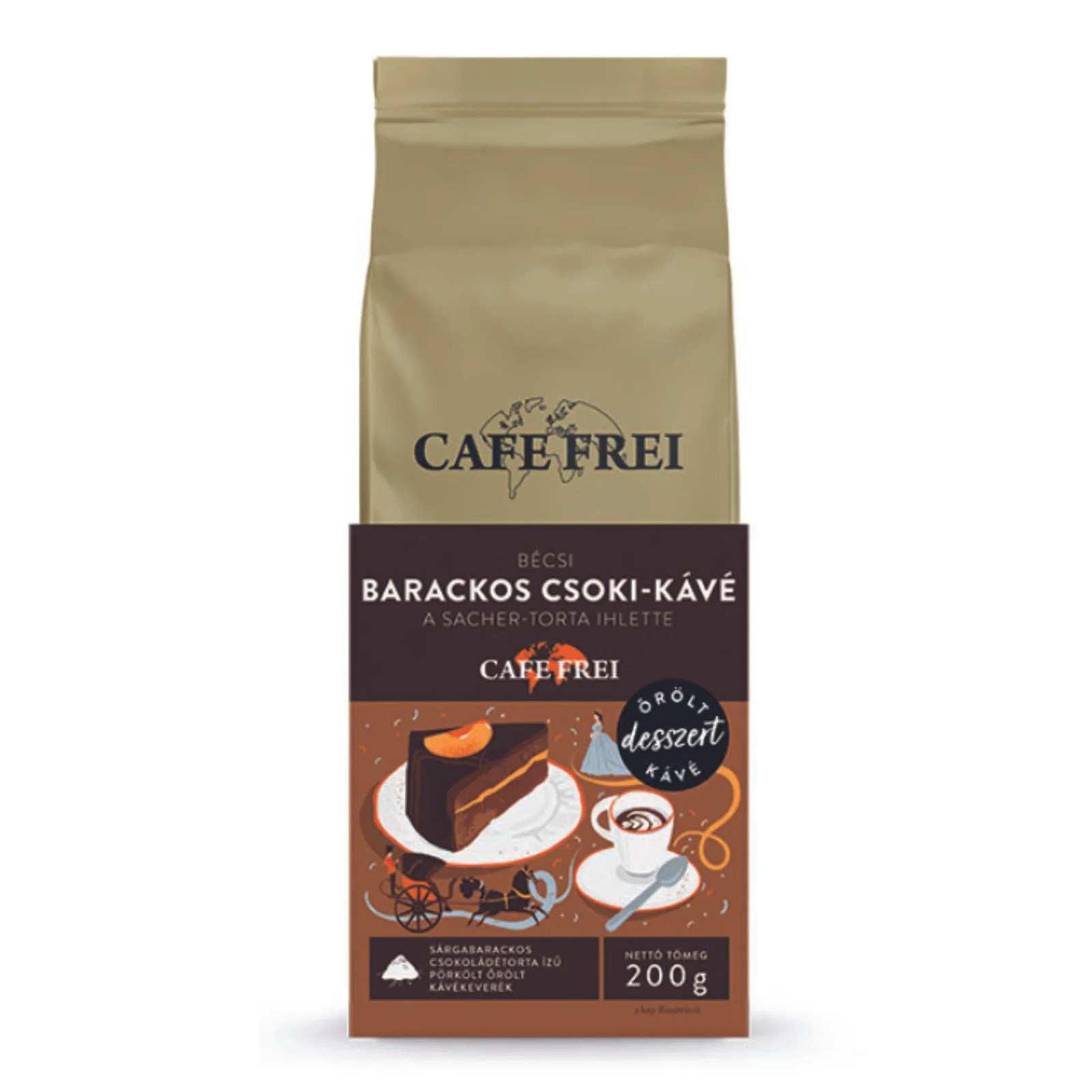 10x Hungarian CAFE FREI Vienna Style Ground Coffee - Apricot ...