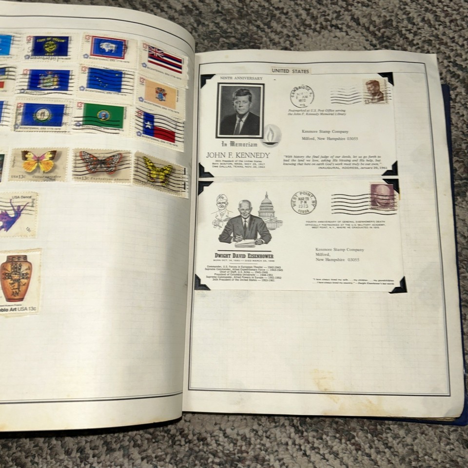 Statesman deluxe album spaces for nearly 30,000 postage stamps of the ...