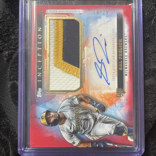 2024 Topps Inception #APC-SF Sal Frelick RC 3 Color Patch Auto 24/25 ...