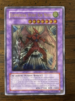Ultimate Rare! VLP Elemental Hero Air Neos (Strike of Neos) Unlimited ...