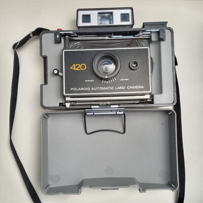 Polaroid Land Camera Model 420 with Flash, 2 Cubes, Case & Manual | eBay