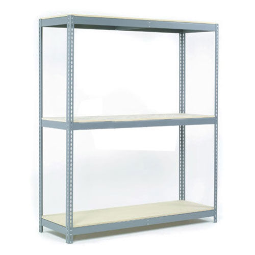 Wide Span Rack With 3 Shelves Wood Deck 1200 Lb Capacity Per Level 48"W ...