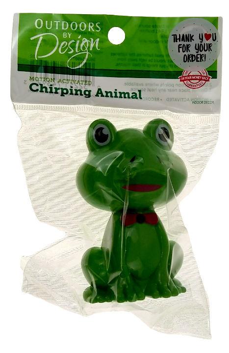 Frog Chirping Animal Indoor Decor Mini Motion Activated Sounds Plastic ...