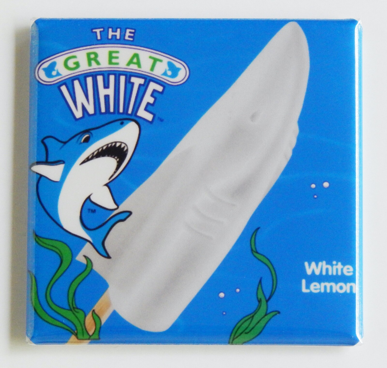 Great White Shark Ice Cream RIDGE MAGNET popsicle sign | eBay