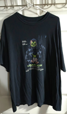The Batiri Obariyon Hellraiser Parody Black Shirt Chikara VERY RARE 2XL ...