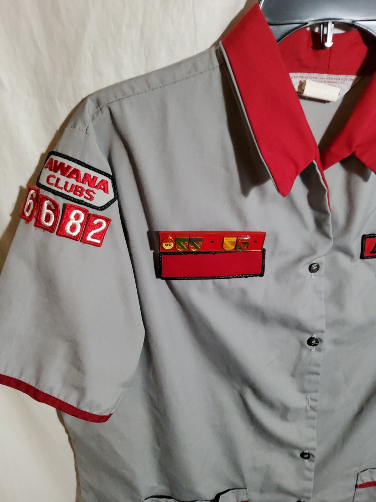 AWANA Clubs VINTAGE Gray and Red LEADER Uniform – Siz… - Gem