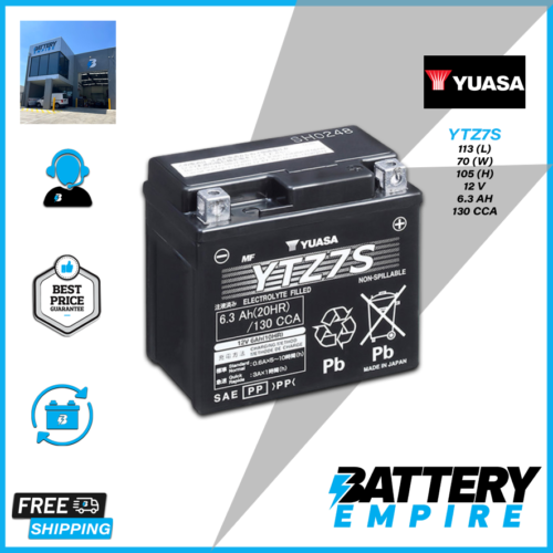 YTZ7S Yuasa AGM Motorcycle Battery | eBay