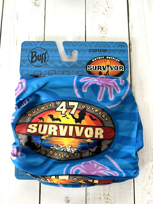 SURVIVOR BUFF Tribe Buff NEW Season 47 CBS Blue TUKU Tribe Jeff Probst ...